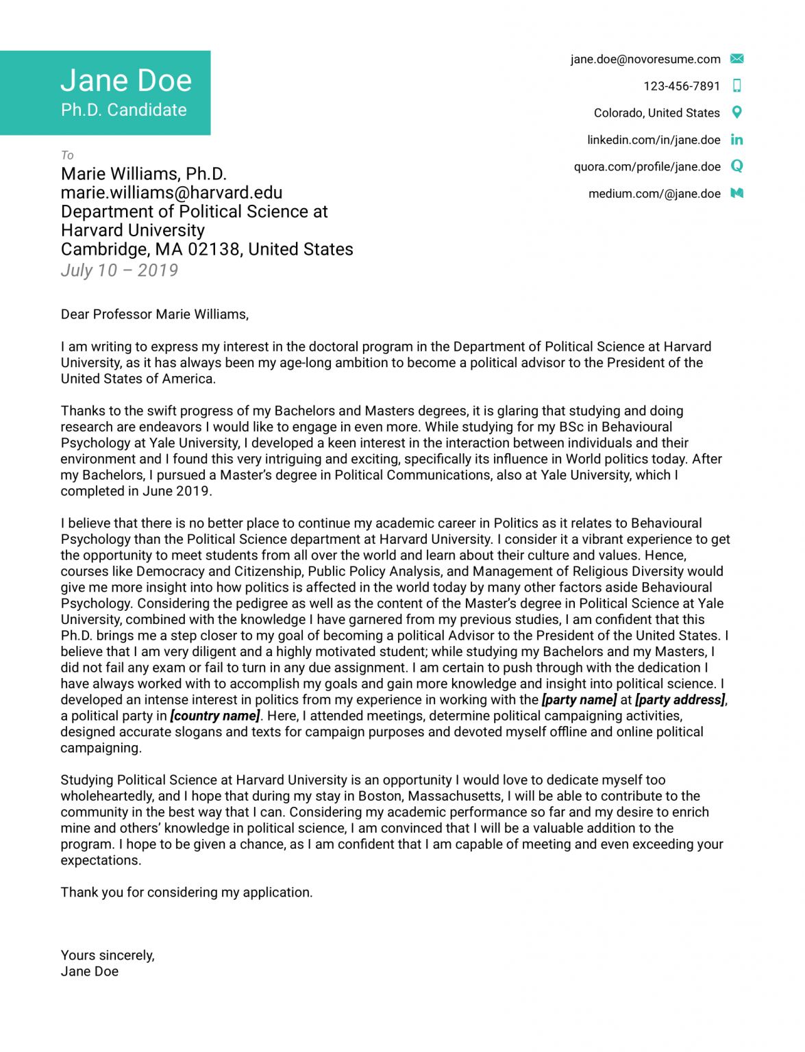 Admission Motivation Letter Template | Motivation Letter Admission Motivation Letter Template | Motivation Letter